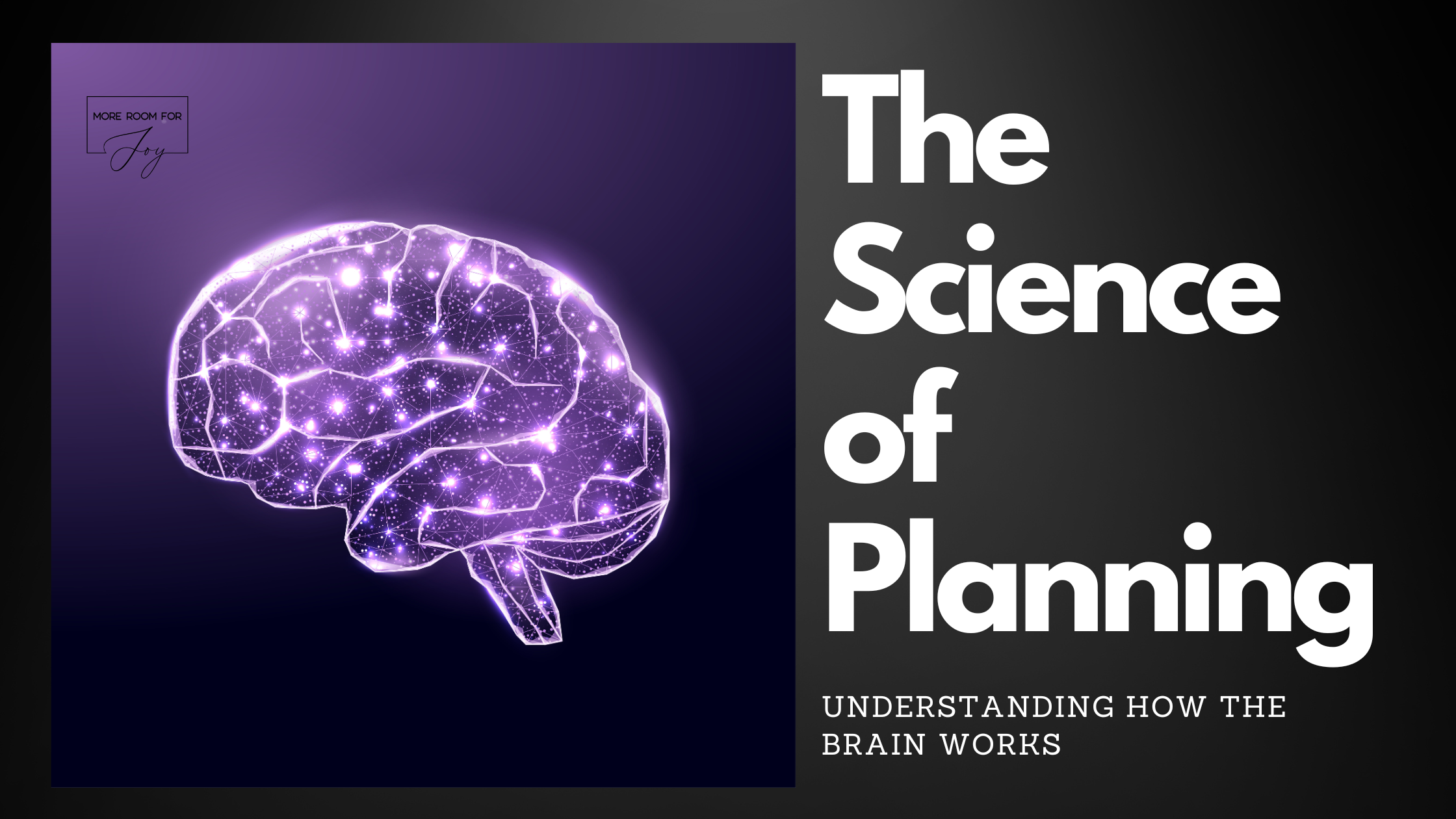 The Science of Planning - More Room for Joy